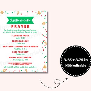 Christmas Cookie Tray Prayer Tag | Bible Verse Cookie Tag | Church ...