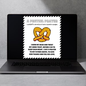 Pretzel Prayer Tag | VBS Kids Church Tag | Church Printable Tag ...