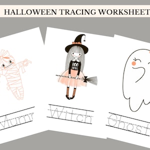 Halloween Preschool Printable, Tracing Worksheets, Preschool Worksheets ...