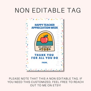 Happy Teacher Appreciation Week, Printable Teacher Appreciation Gift ...