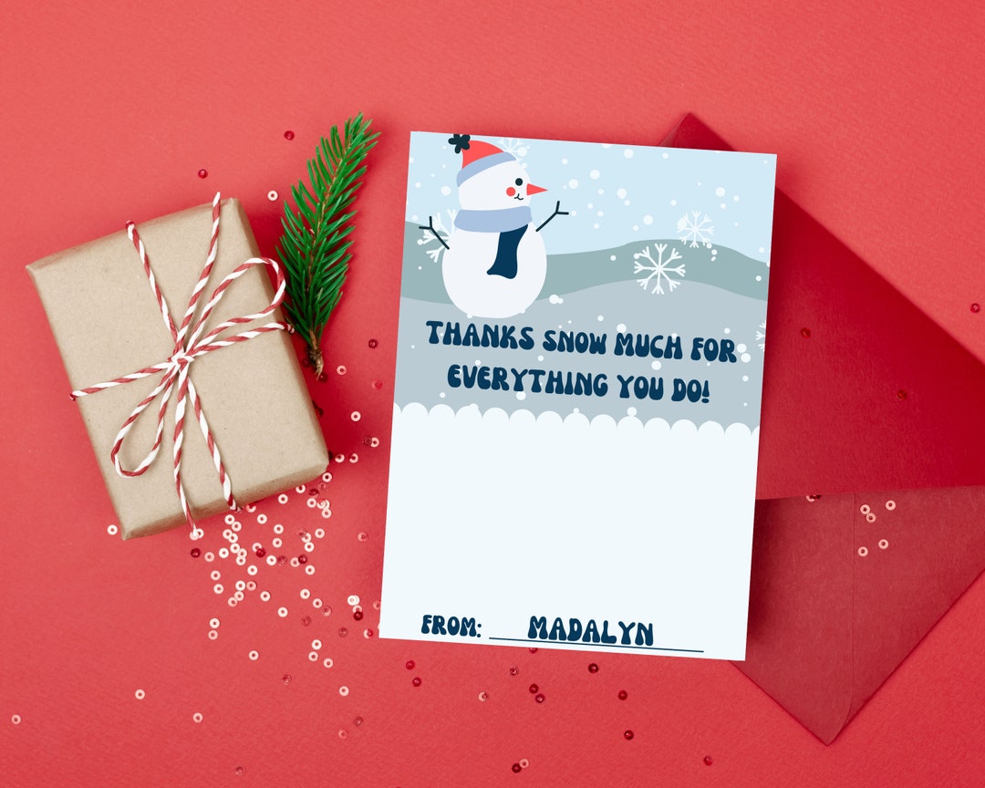 Thank You Snow Much Gift Card Holder | Christmas Gift Card Holder ...