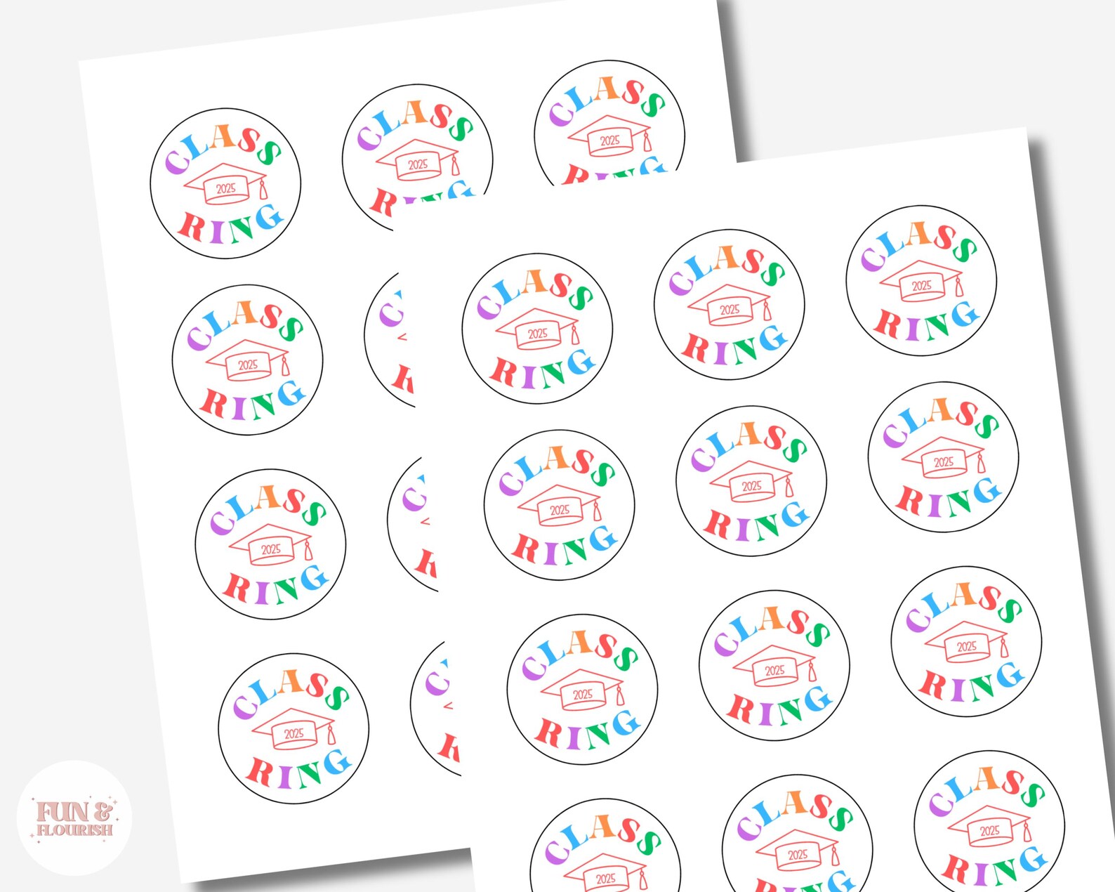 Class Ring Printable Tag: Graduation Favor (instant Download) - Etsy