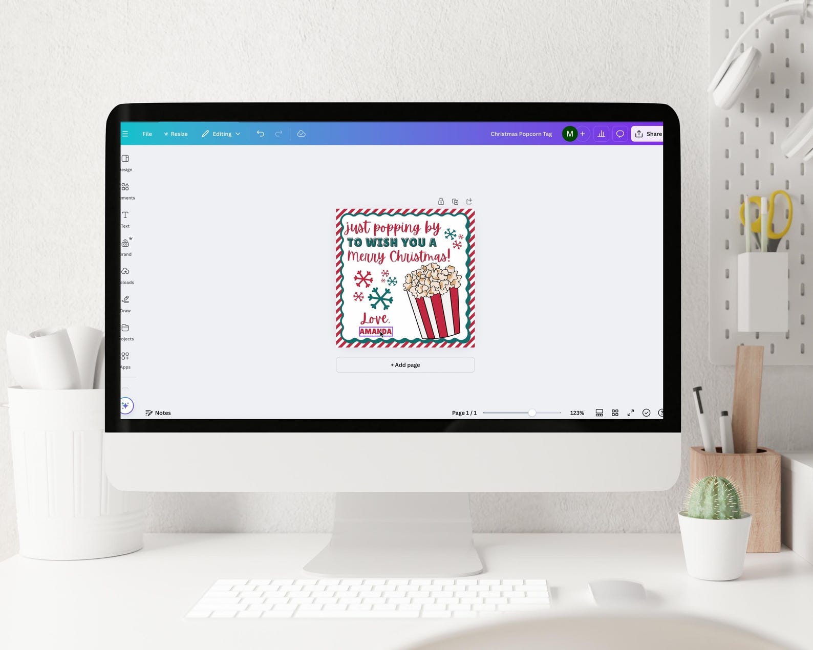 Just Popping by to Wish You a Merry Christmas | Printable Christmas ...