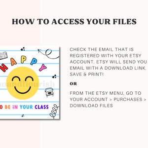 Welcome Back to School Teacher Gift Tags | Happy to Be in Your Class ...