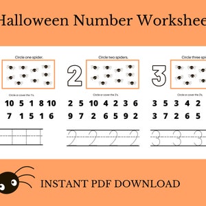 Halloween Counting Worksheets | Tracing Worksheets | Preschool ...