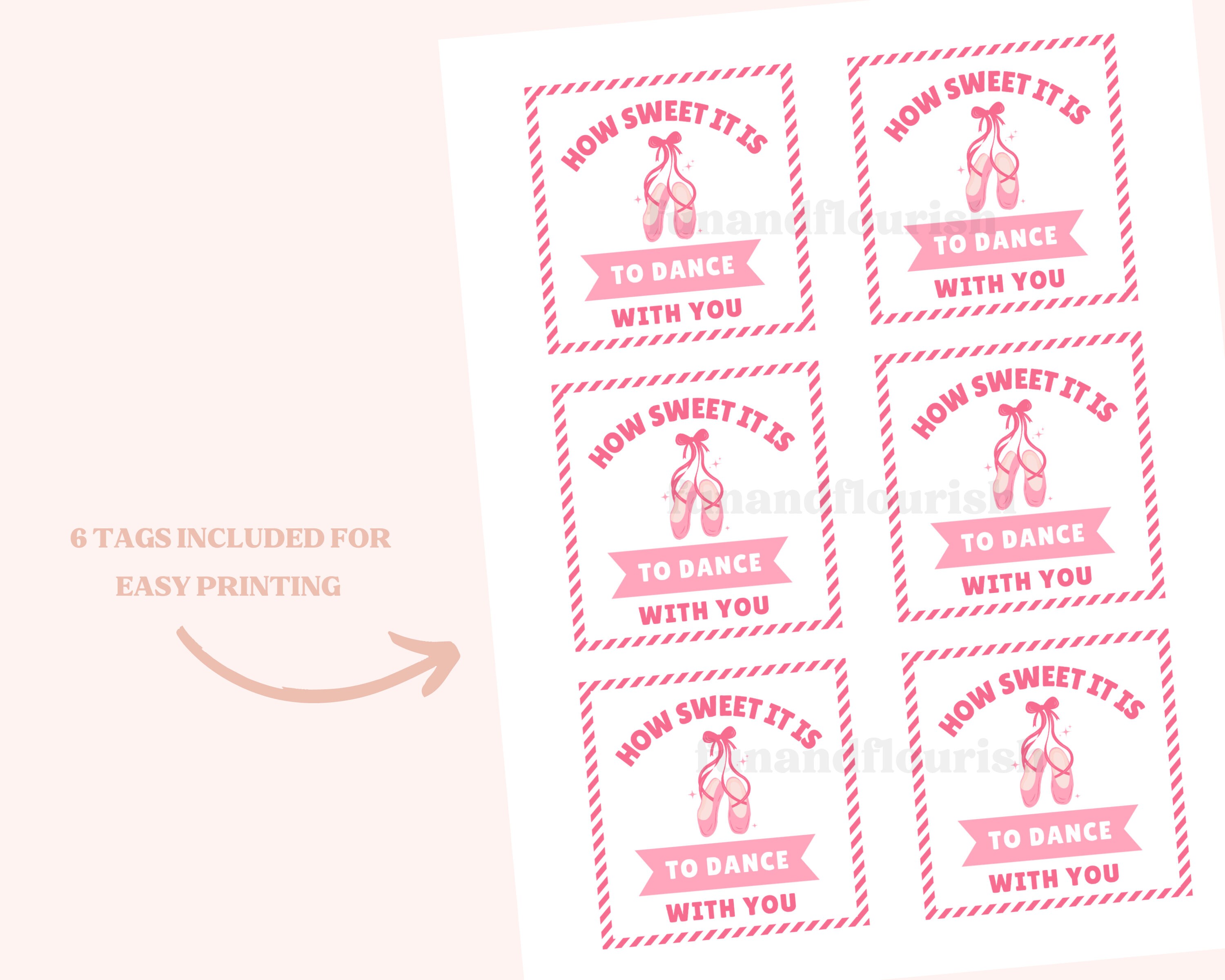 Ballet Printable Tag | Dance Recital Tag | Ballet Teacher Tag | Dance ...