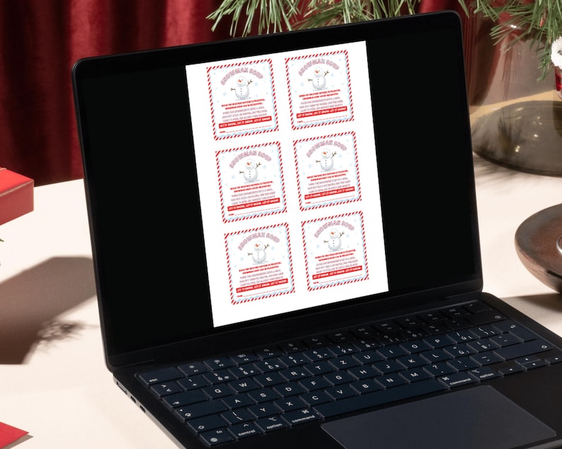 Snowman Soup Printable Tag | Snowman Soup Poem | Hot Chocolate Tag ...