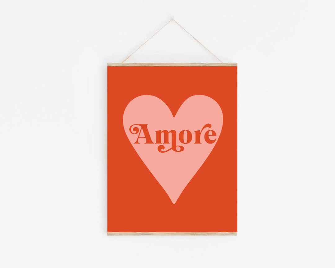 Amore Printable | Printable Valentine's Wall Art | Valentine's Day ...