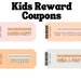 Kids Reward Coupons Kids Coupons Good Behavior Coupons Birthday Coupons ...