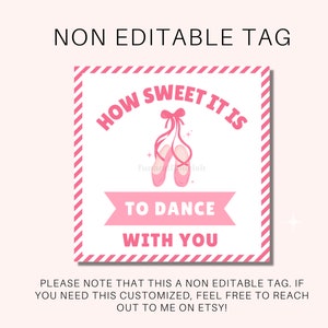 Ballet Printable Tag | Dance Recital Tag | Ballet Teacher Tag | Dance ...