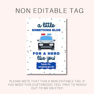 Police SRO Appreciation Sign, Police Appreciation Gift Tag, School ...