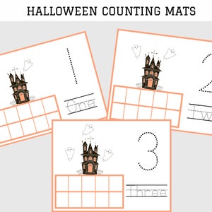 Preschool Counting Mats Printable | Preschool Counting Worksheets ...