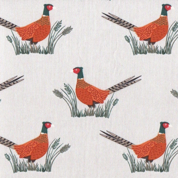 Pheasant Fabric - Etsy UK