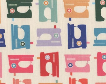 Sewing Machine Print Fabric - Etsy UK