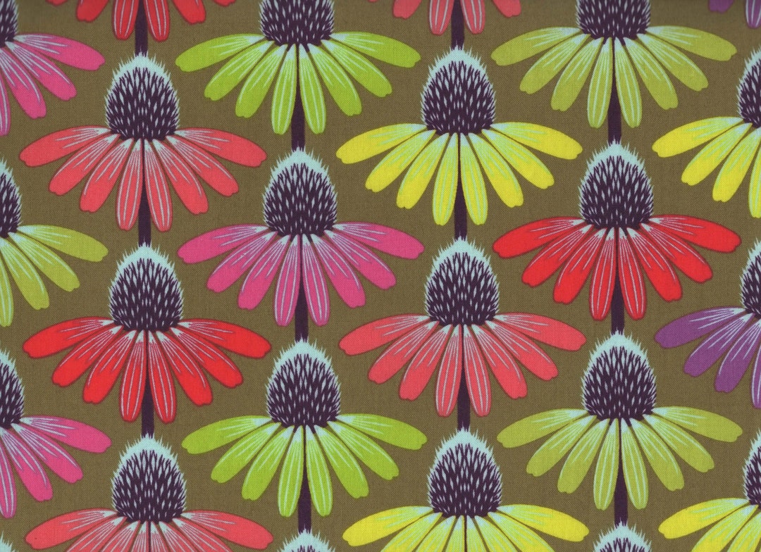 Anna Maria Horner Fabric FQ, Echinacea Glow in Autumn Cotton Fat ...