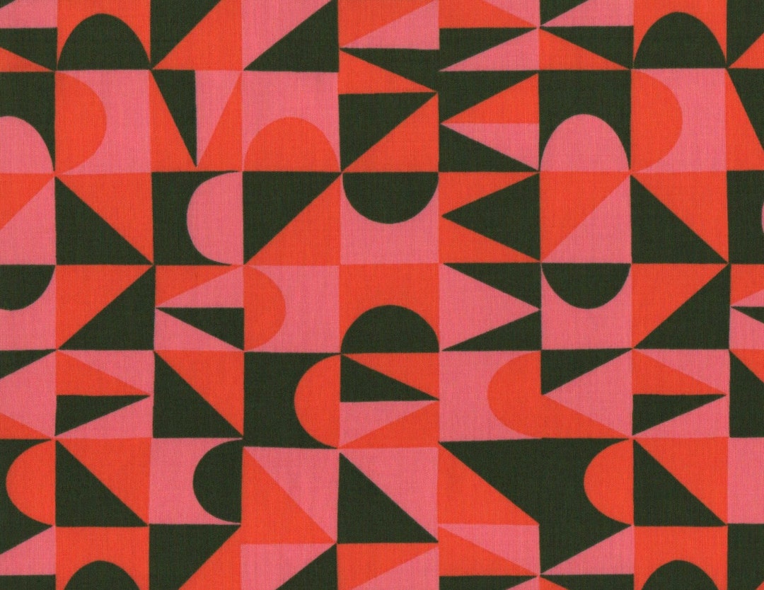 Building Blocks Fabric FQ, Floradora Cotton Fat Quarter, Ruby Star ...