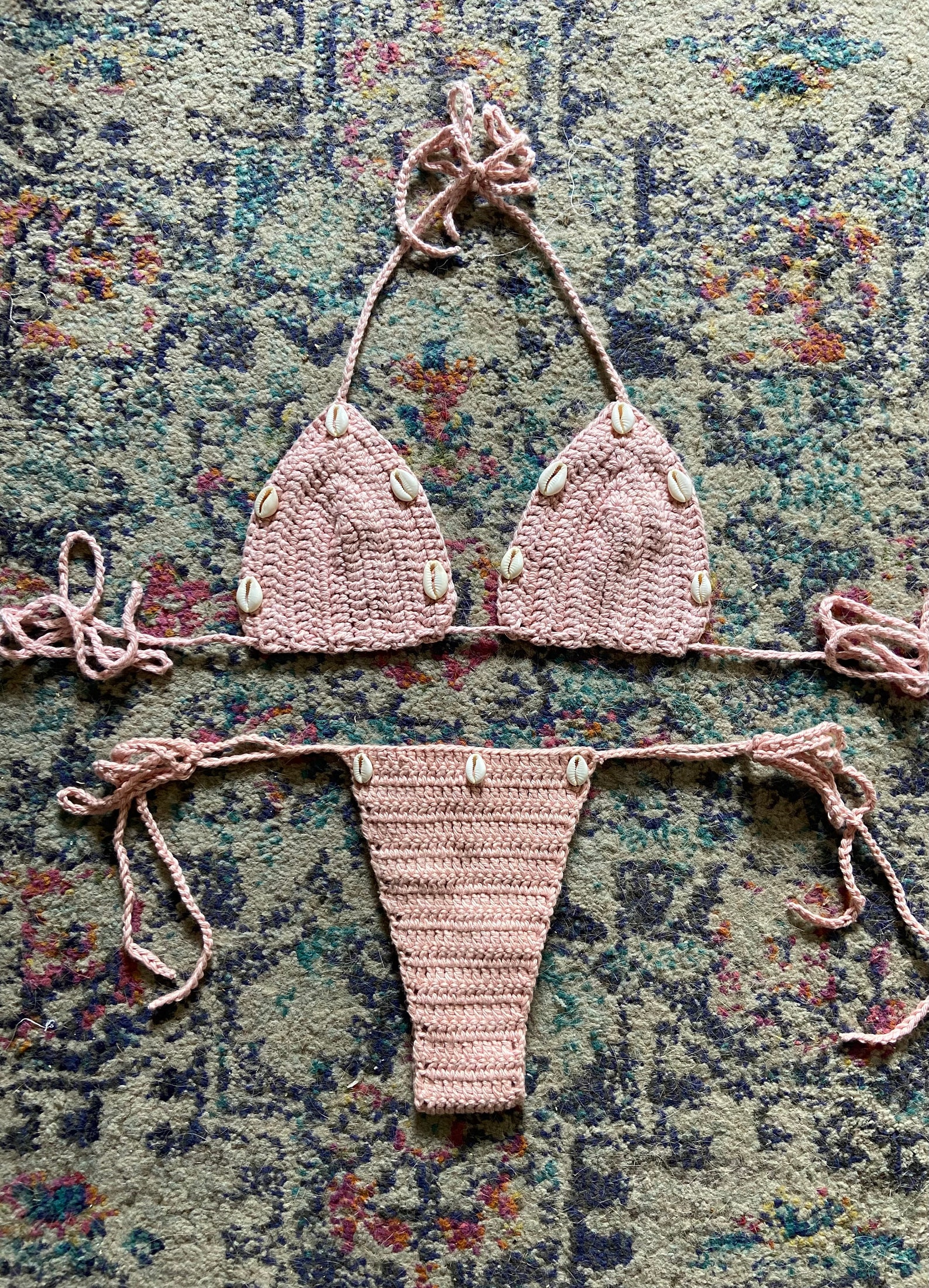 By the Seashore Crochet Bikini, Boho Bikini, Crochet Bikini - Etsy