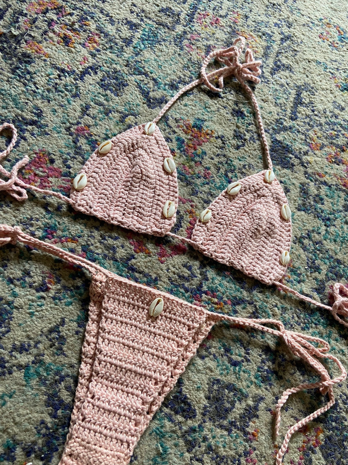 By the Seashore Crochet Bikini, Boho Bikini, Crochet Bikini - Etsy