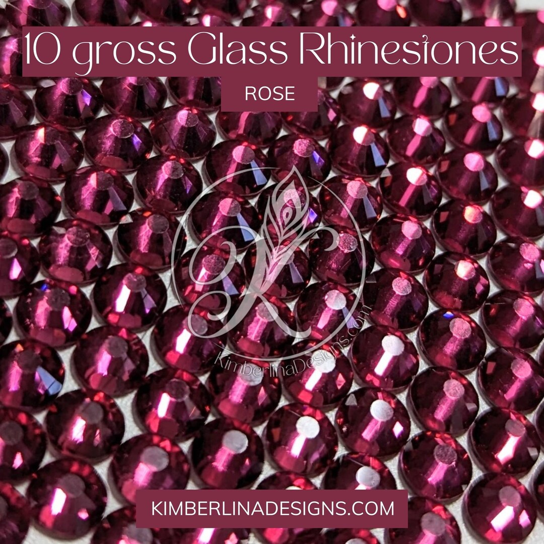 Rose Gross Luxury Glass Rhinestones Crystals SS3 SS6 SS10 SS12 SS16 ...