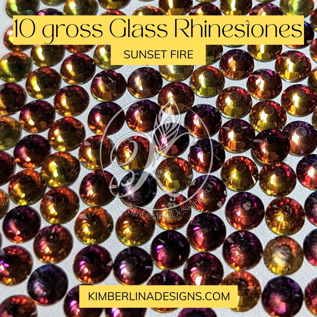 Choose Size Luxury Glass Rhinestones 10 Gross Crystals SS3 SS6 SS10 ...