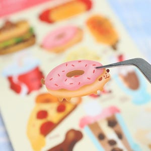Junk Food Dog Sticker Sheet| Fried Food, Cute Food, Fast Food, Snack ...