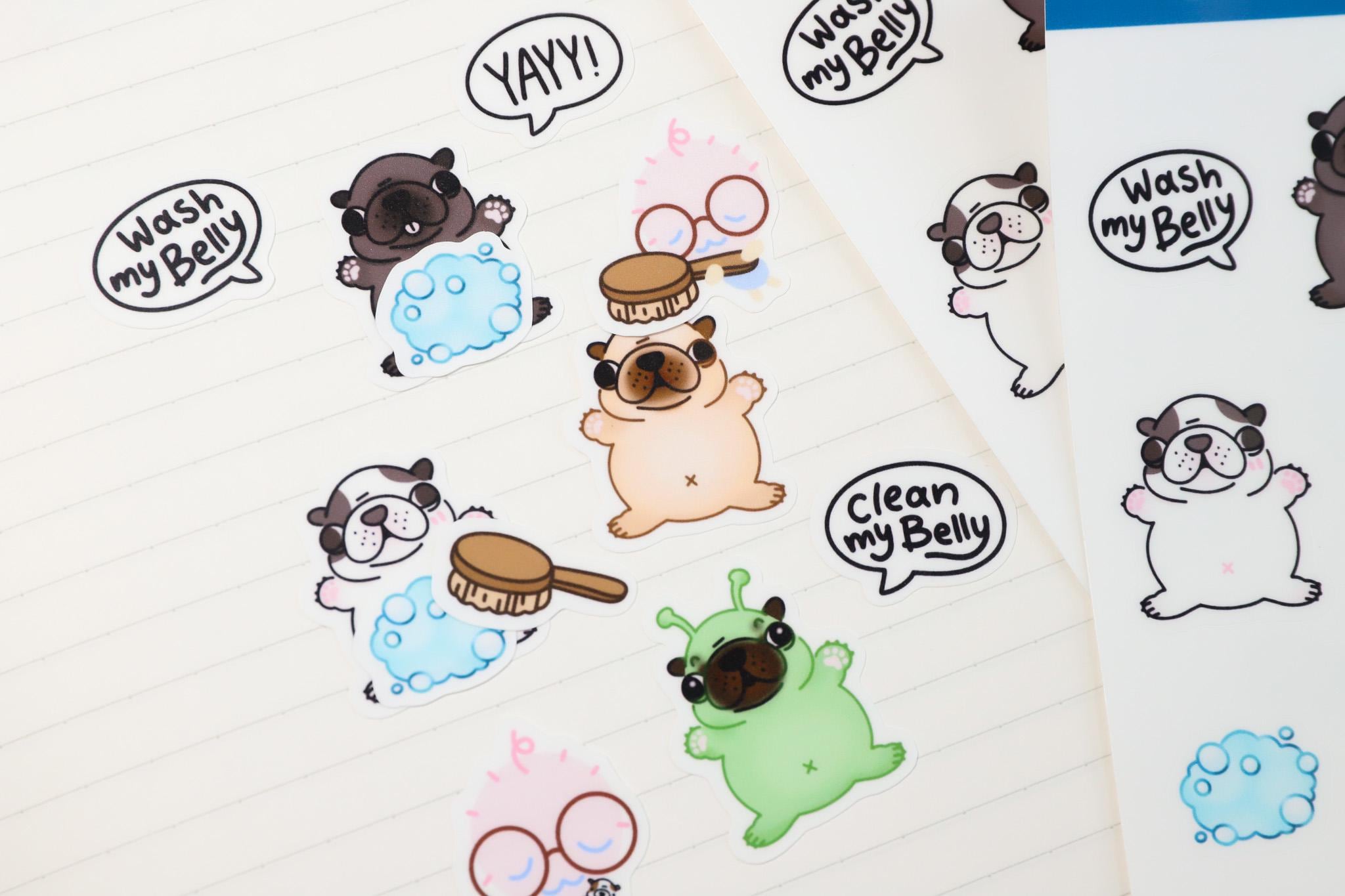 Pibble Dog Sticker Sheet - Etsy