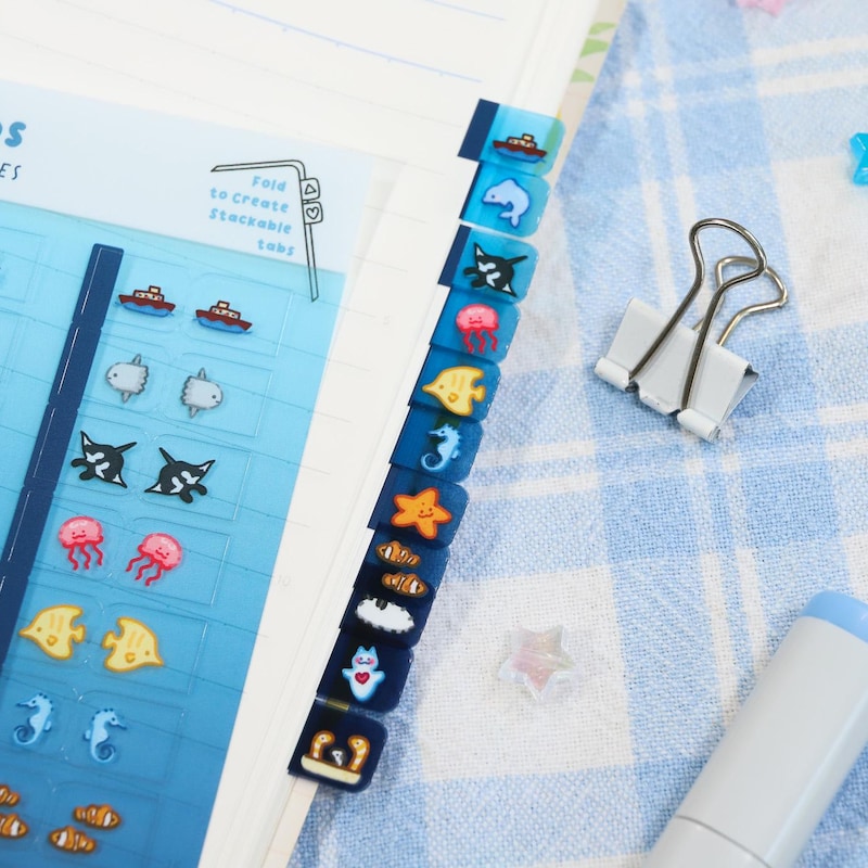 Tab Stickers - Etsy