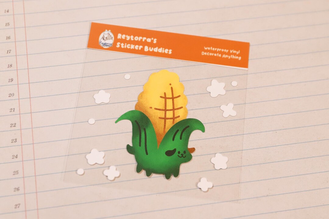 Corn Dog Sticker cute Vegetable, Cute Dogs, Bullet Journal Sticker ...