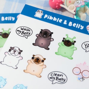 Pibble Dog Sticker Sheet - Etsy