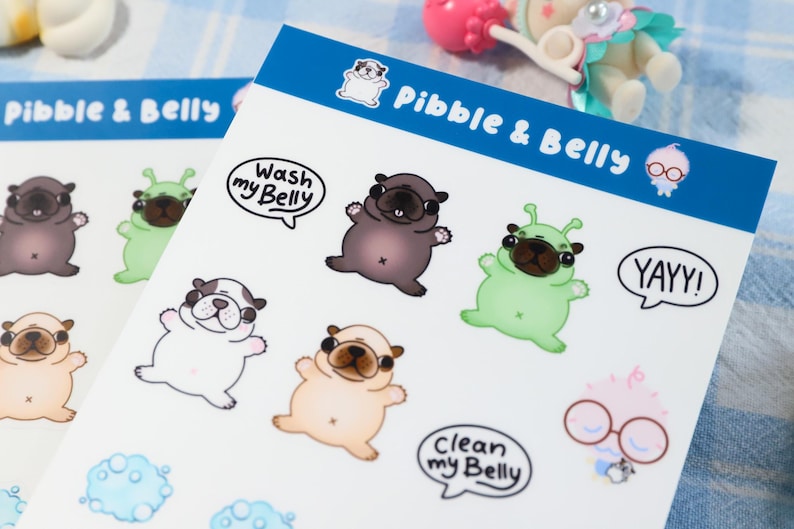 Pibble Dog Sticker Sheet - Etsy
