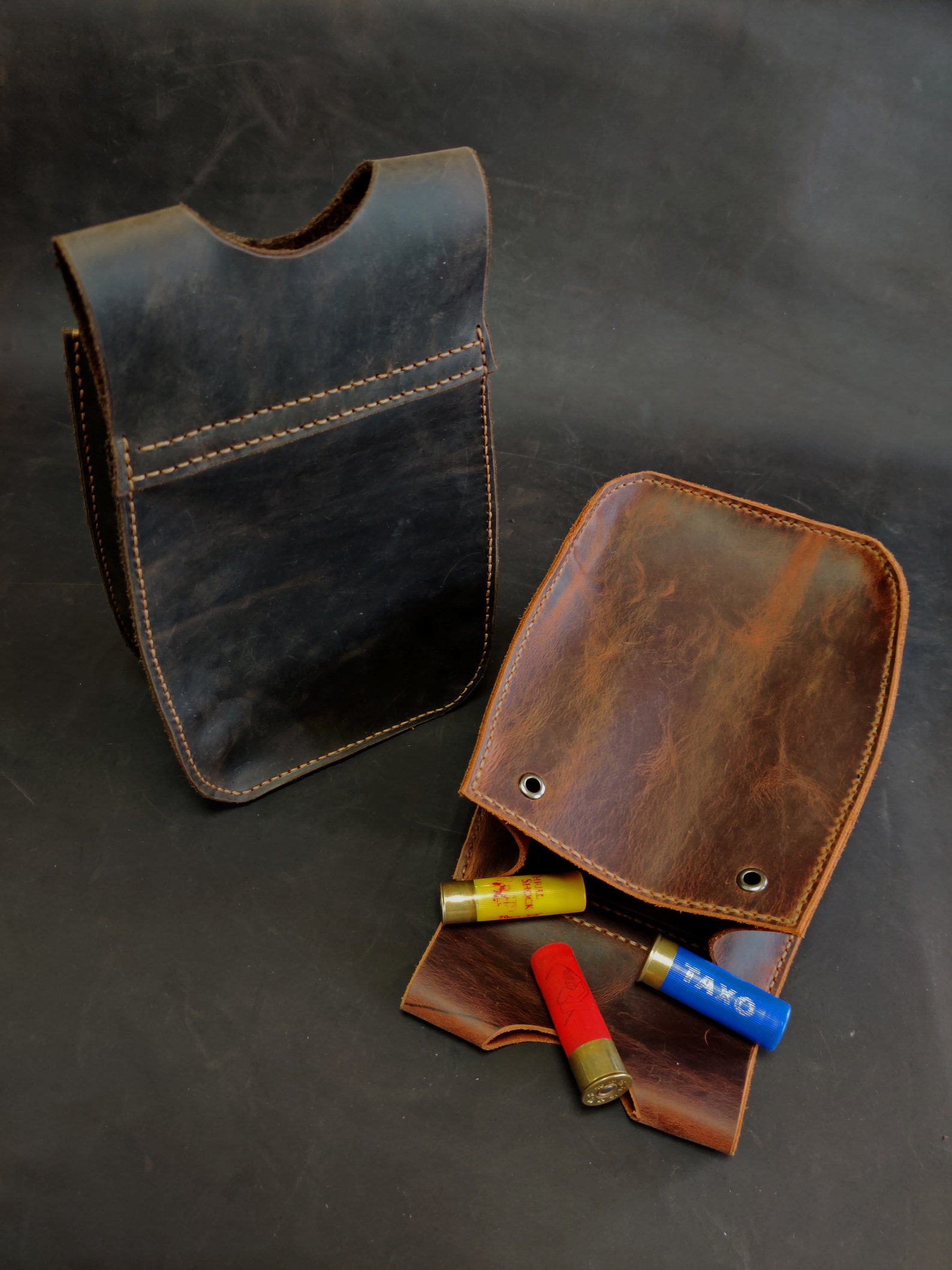 Leather Shotgun Shell Carrier Ammo Pouch Shooting Bag - Etsy