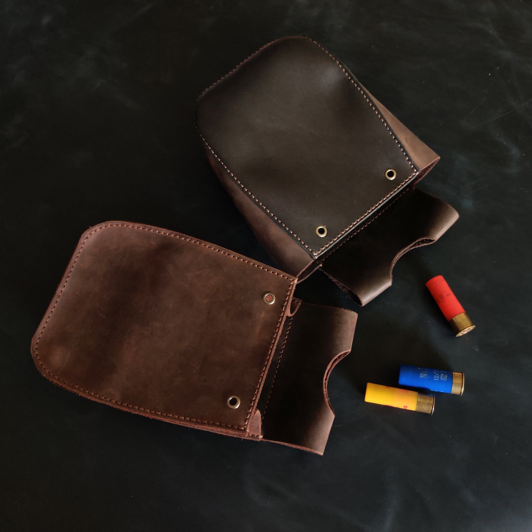 Leather Shotgun Shell Carrier Ammo Pouch Shooting Bag - Etsy