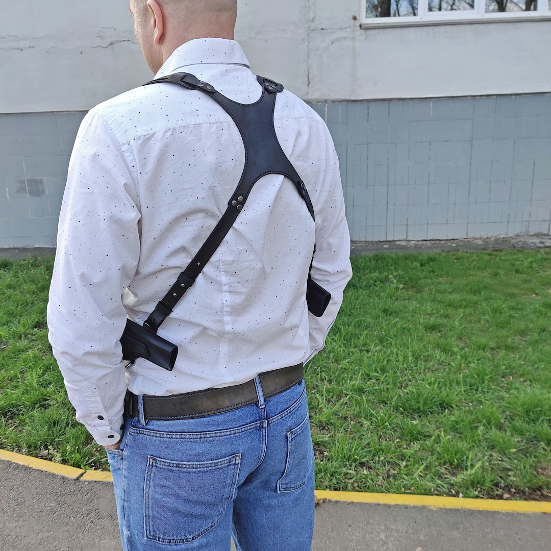 Leather Tokarev Pistol Body Holster Handmade TT Double Shoulder Holster ...
