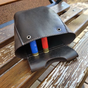 Leather Shotgun Shell Carrier Ammo Pouch Shooting Bag - Etsy