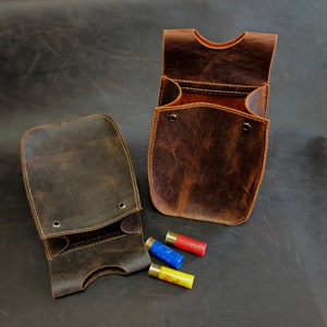 Leather Shotgun Shell Carrier Ammo Pouch Shooting Bag - Etsy