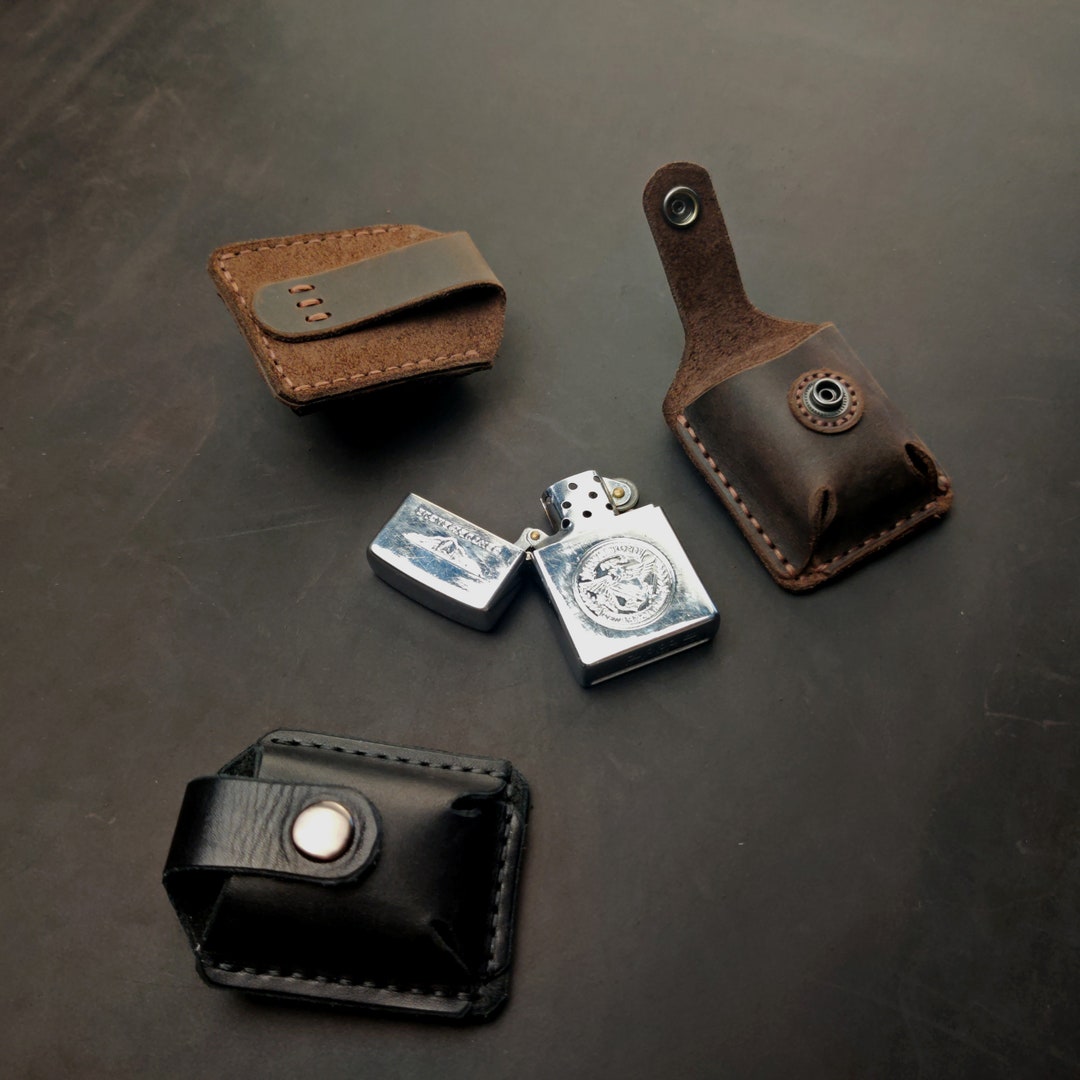 Zippo Case Leather Bag for Lighter Zippo Lighter Case Zippo Holder ...