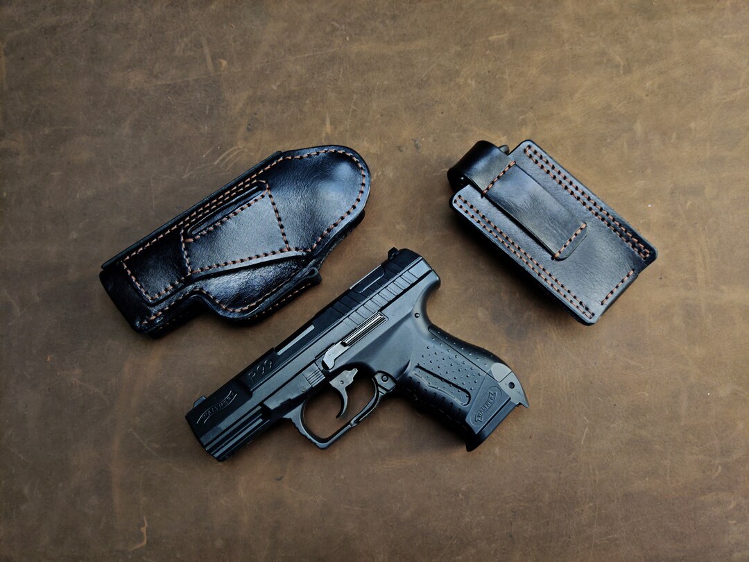 Leather Pistolet Walther P99 / PPQ Holster Belt Carry Walther Holster ...