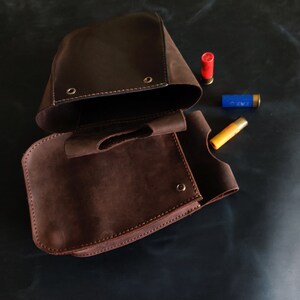 Leather Shotgun Shell Carrier Ammo Pouch Shooting Bag - Etsy