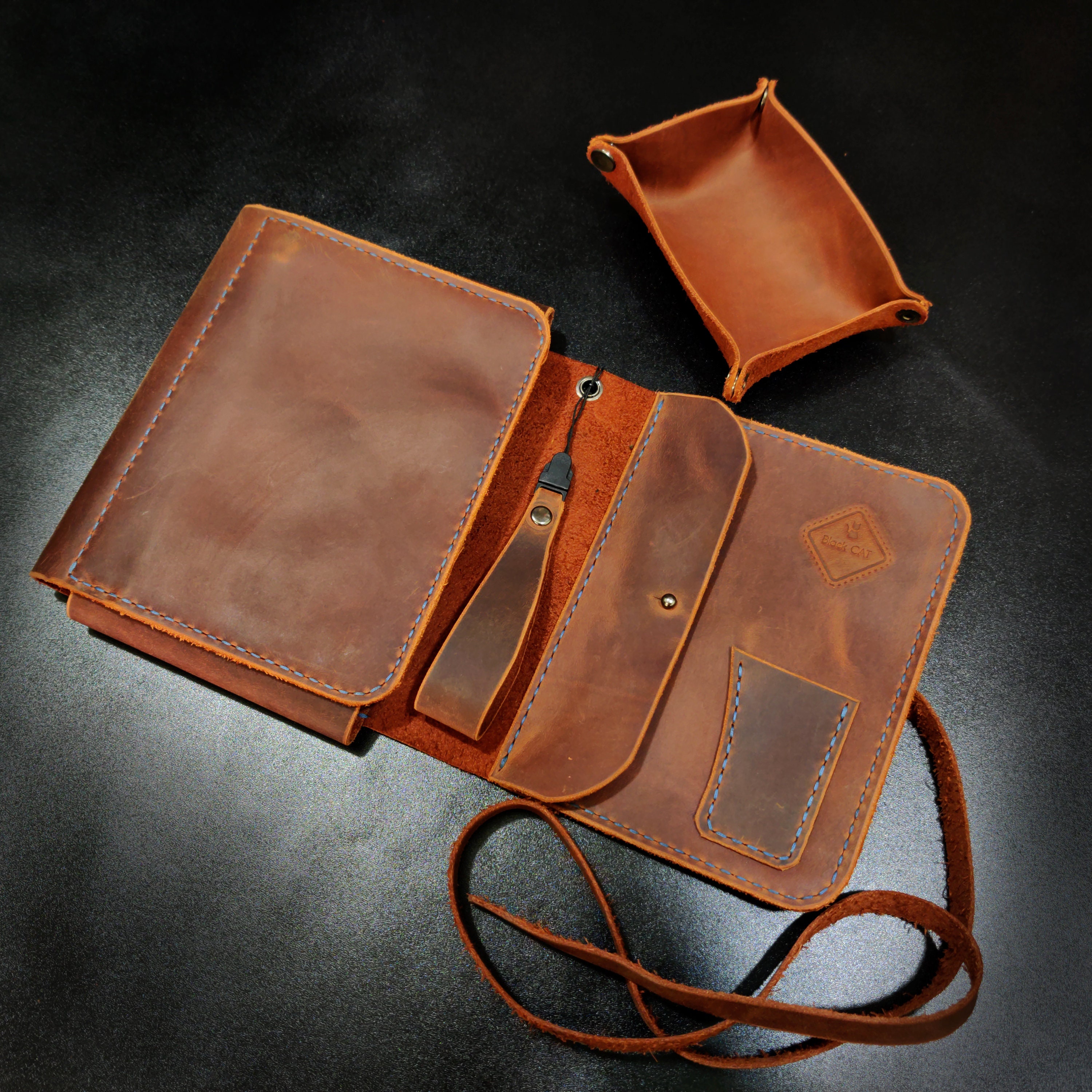 Leather Pipe Pouch Triple Pipe Bag Handmade Tabacco Case 3 - Etsy