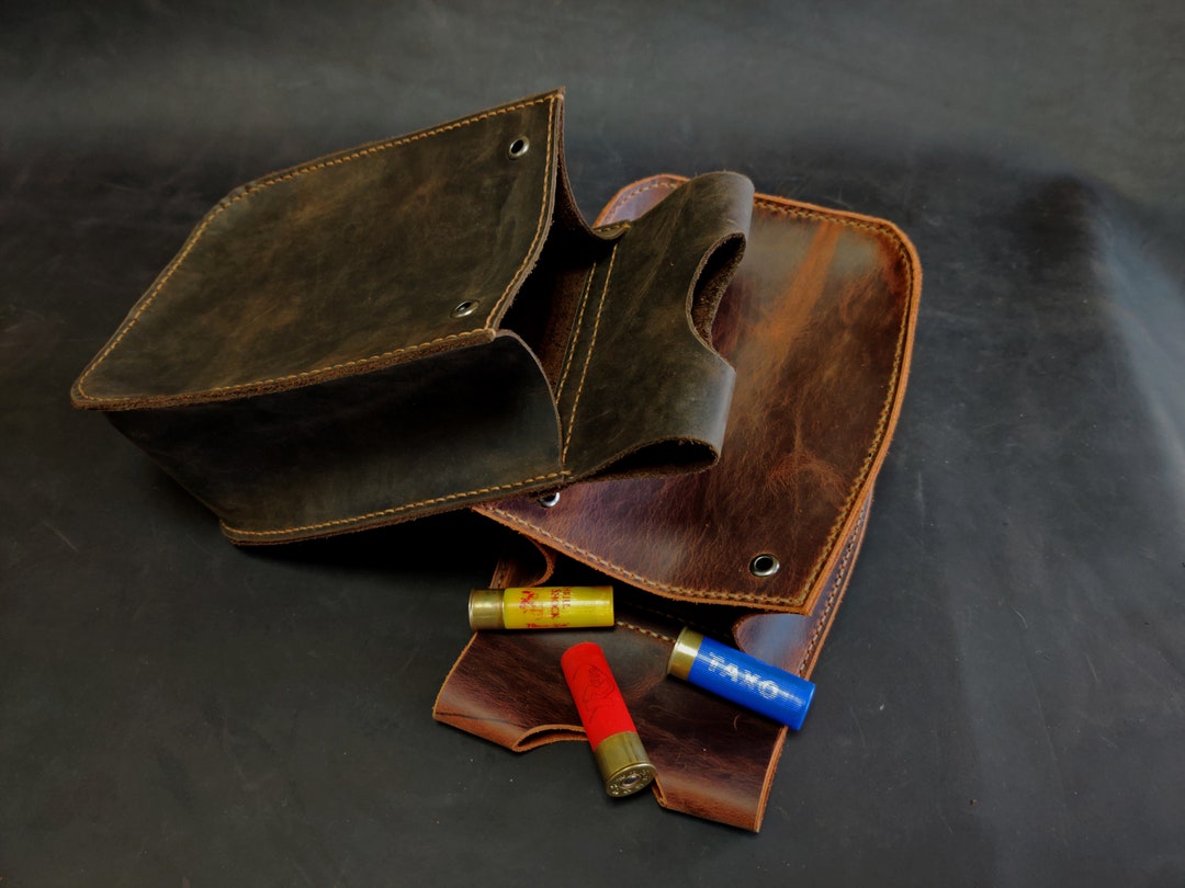 Leather Shotgun Shell Carrier Ammo Pouch Shooting Bag - Etsy