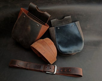 Leather Shell Pouch - Etsy