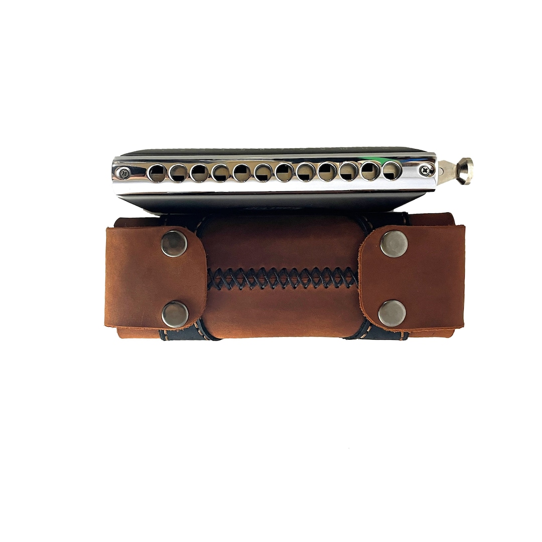 Leather Harmonica Pouch, Leather Harmonica Case, Leather Harp Case ...