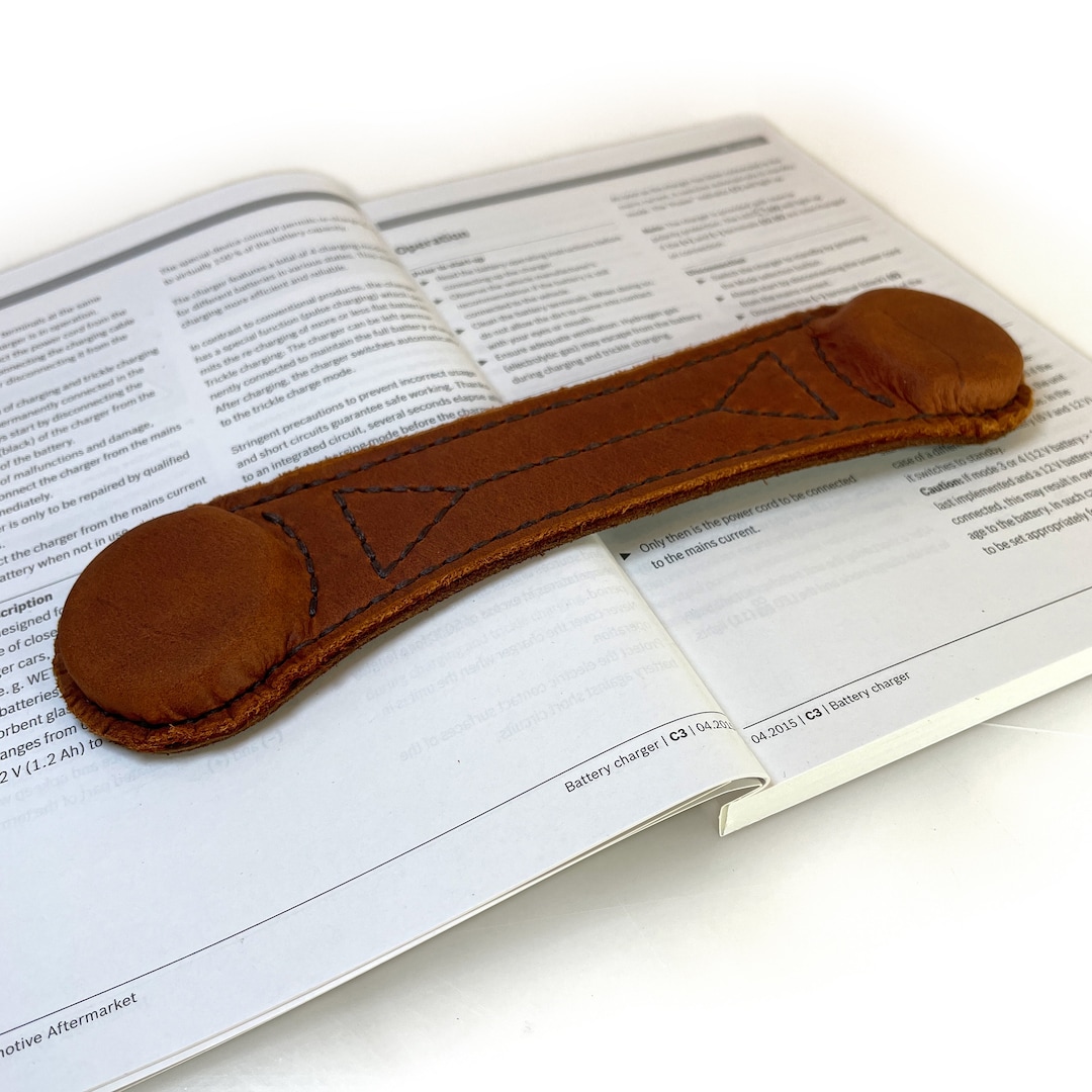 Leather Weighted Bookmark, Page Holder - Etsy