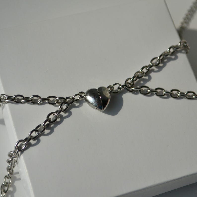 Matching Heart Magnetic Couple Bracelets, Stainless Steel Jewelry - Etsy