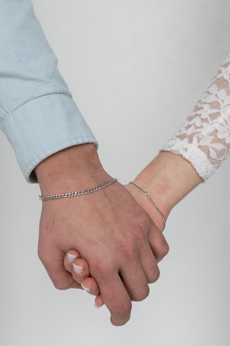 Simple Couple Bracelet, Couple Bracelet Heart, Matching Forever ...