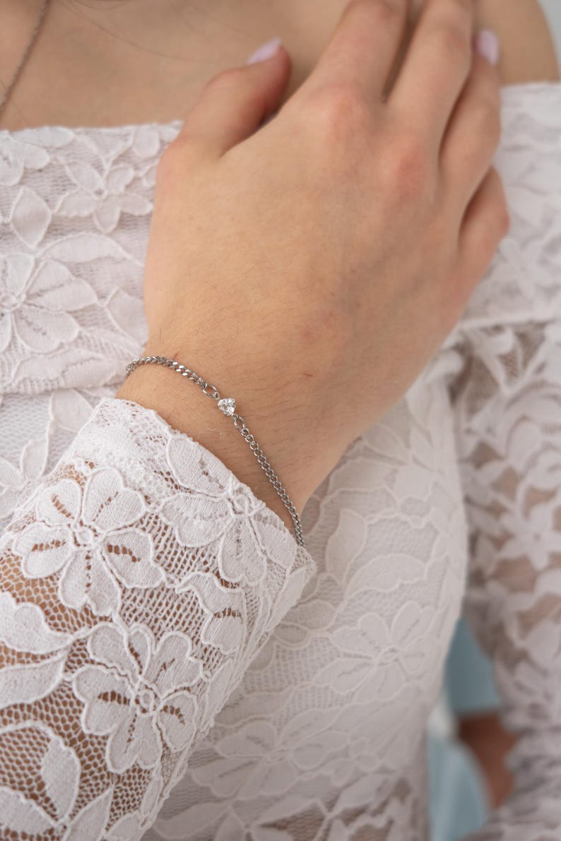 Simple Couple Bracelet, Couple Bracelet Heart, Matching Forever ...
