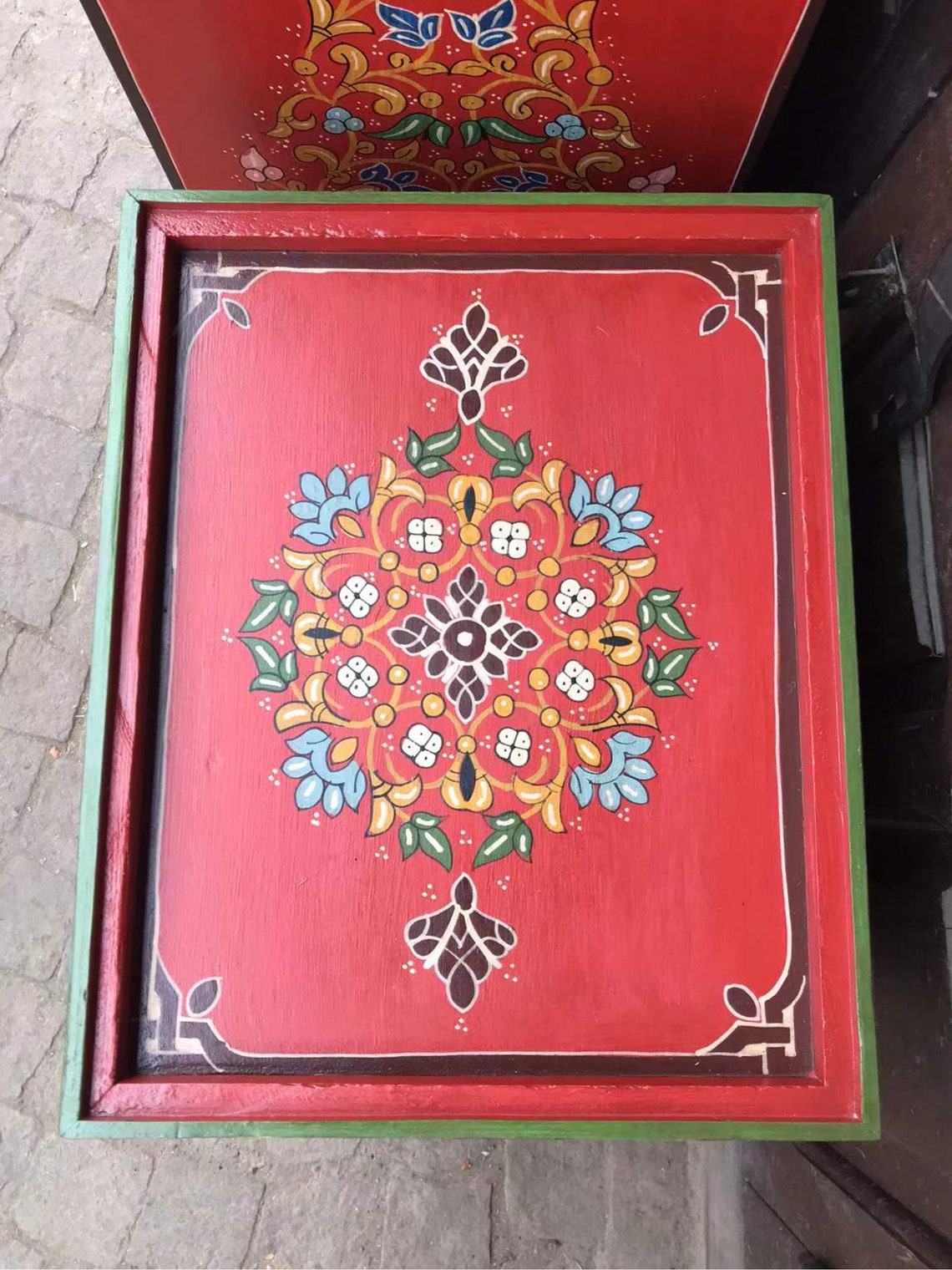 RED Nightstand Nightstand Pair Nightstand Bedside Table | Etsy