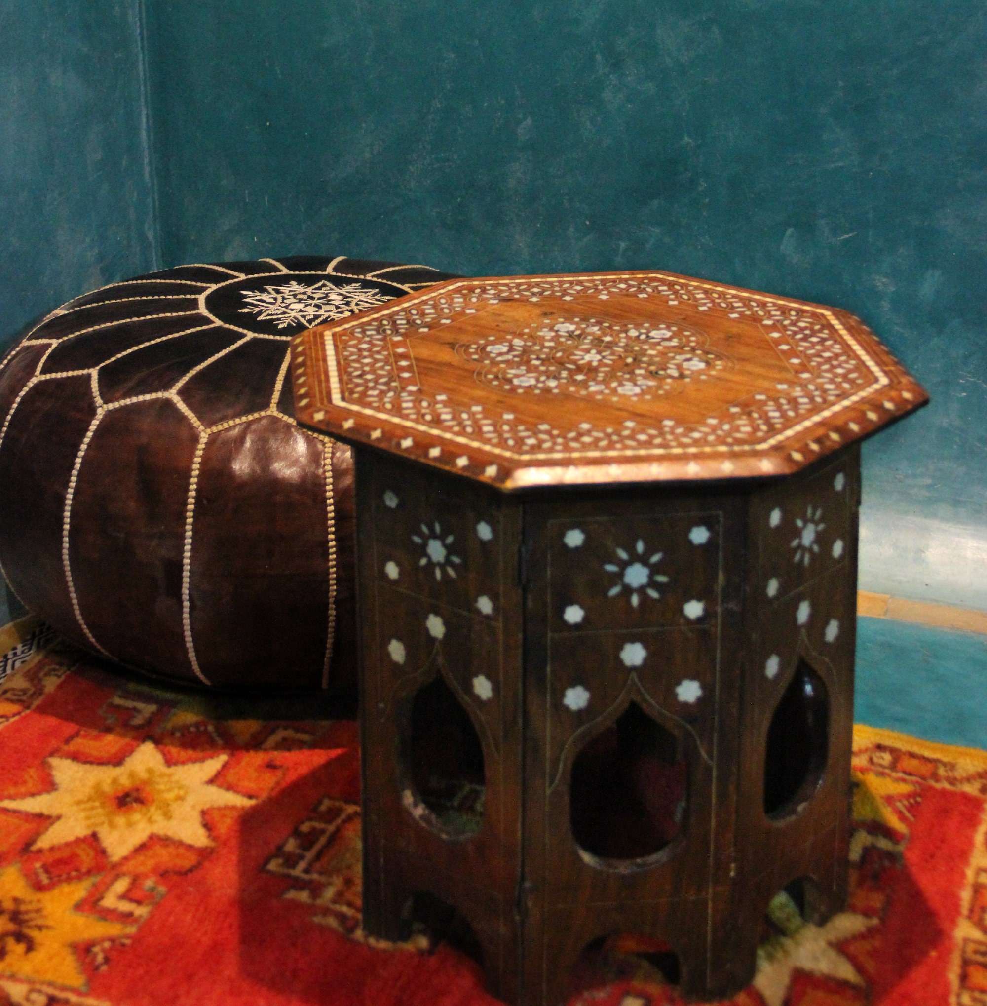 Syrian Wood Inlay Wood Inlay Arabic Marquetry Mid Century - Etsy