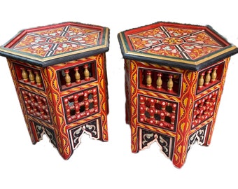 Dark Red Table - Etsy