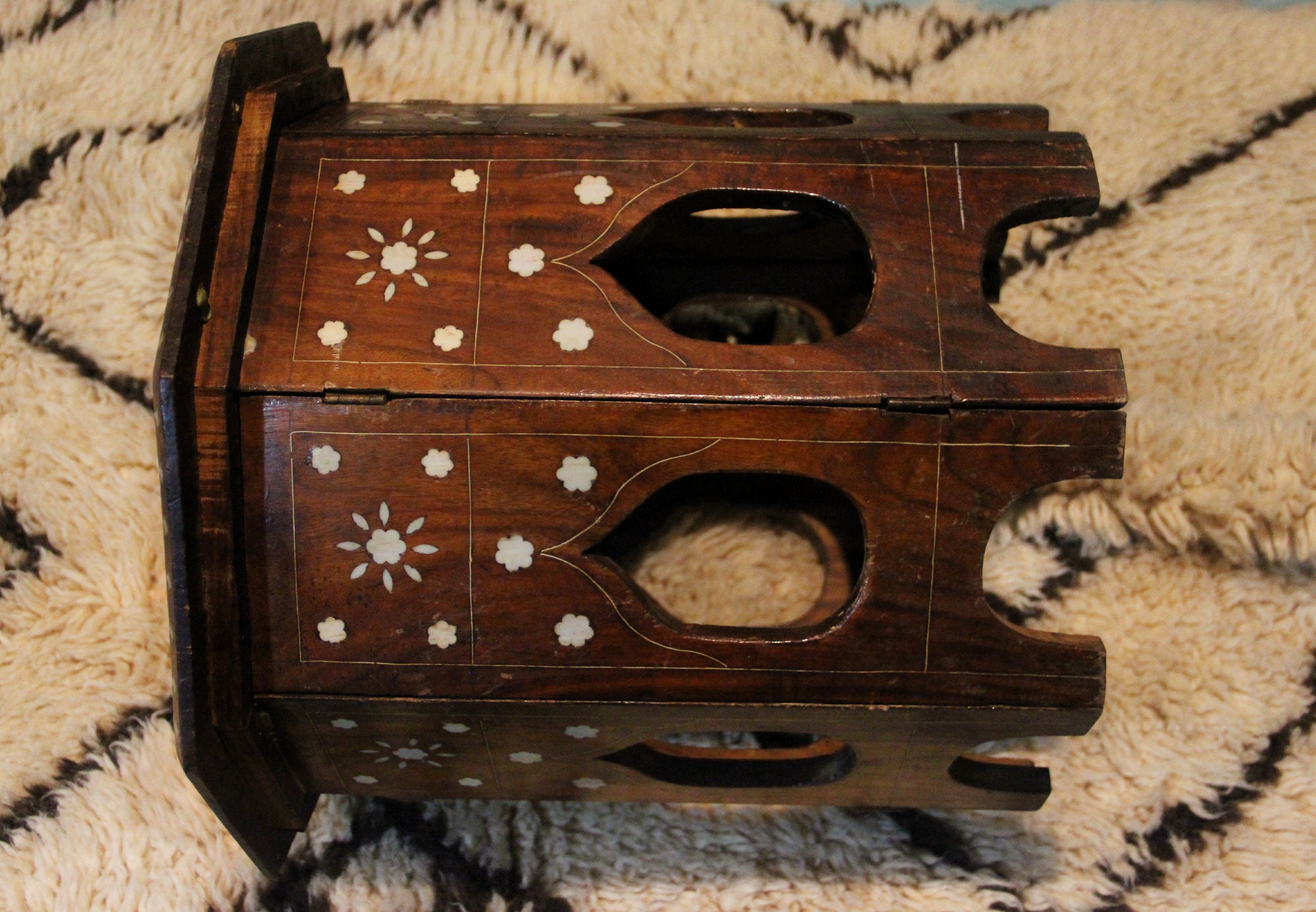 Syrian Wood Inlay Wood Inlay Arabic Marquetry Mid Century - Etsy